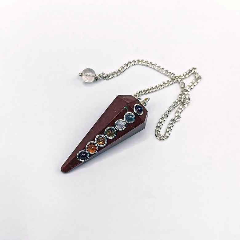 Red Jasper 7 Chakra Dowsing Pendulum – Pandit.com