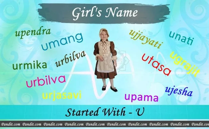 Indian Girl Names Starting With U