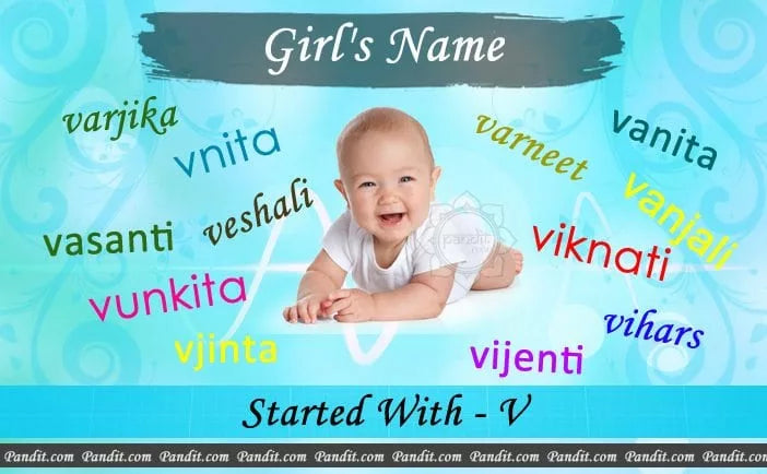 Indian Girl Names Starting With V
