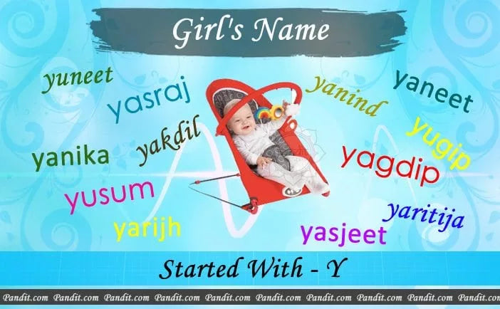 Indian Girl Names Starting With Y