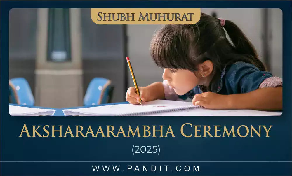 Aksharaarambha Ceremony 2025 - Pandit.com