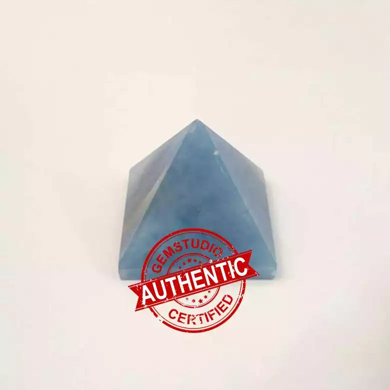 Blue Calcite Crystal Pyramid – Pandit.com