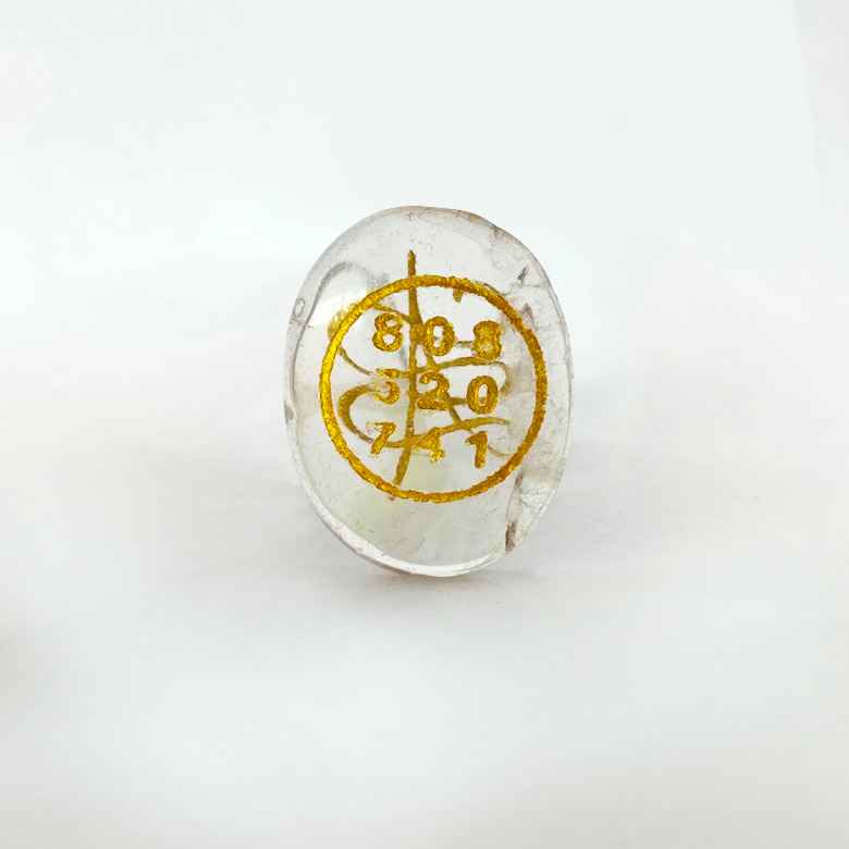 Crystal Quartz Zibu Symbol Coin – Pandit.com