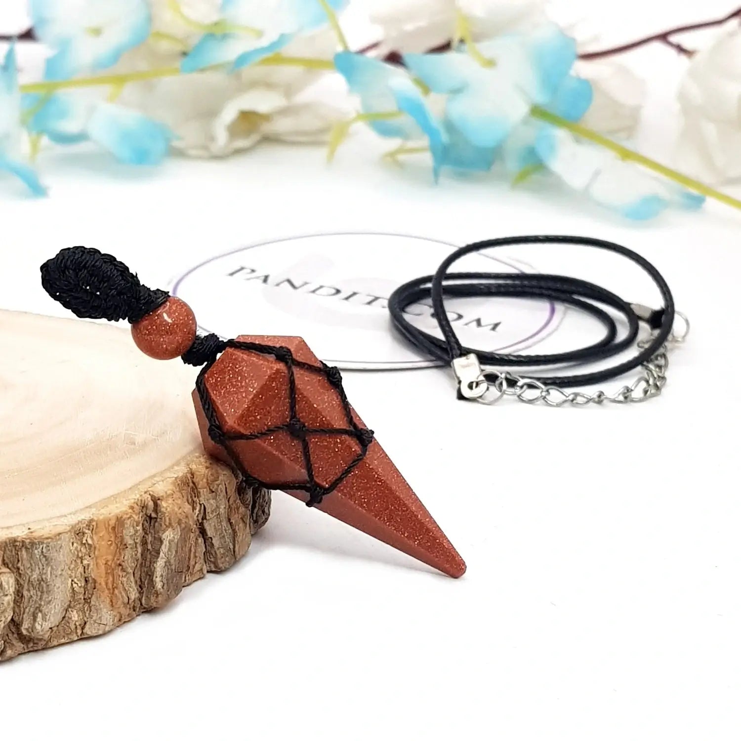 Golden Sunstone Dowsing Pendulum - Pandit.com