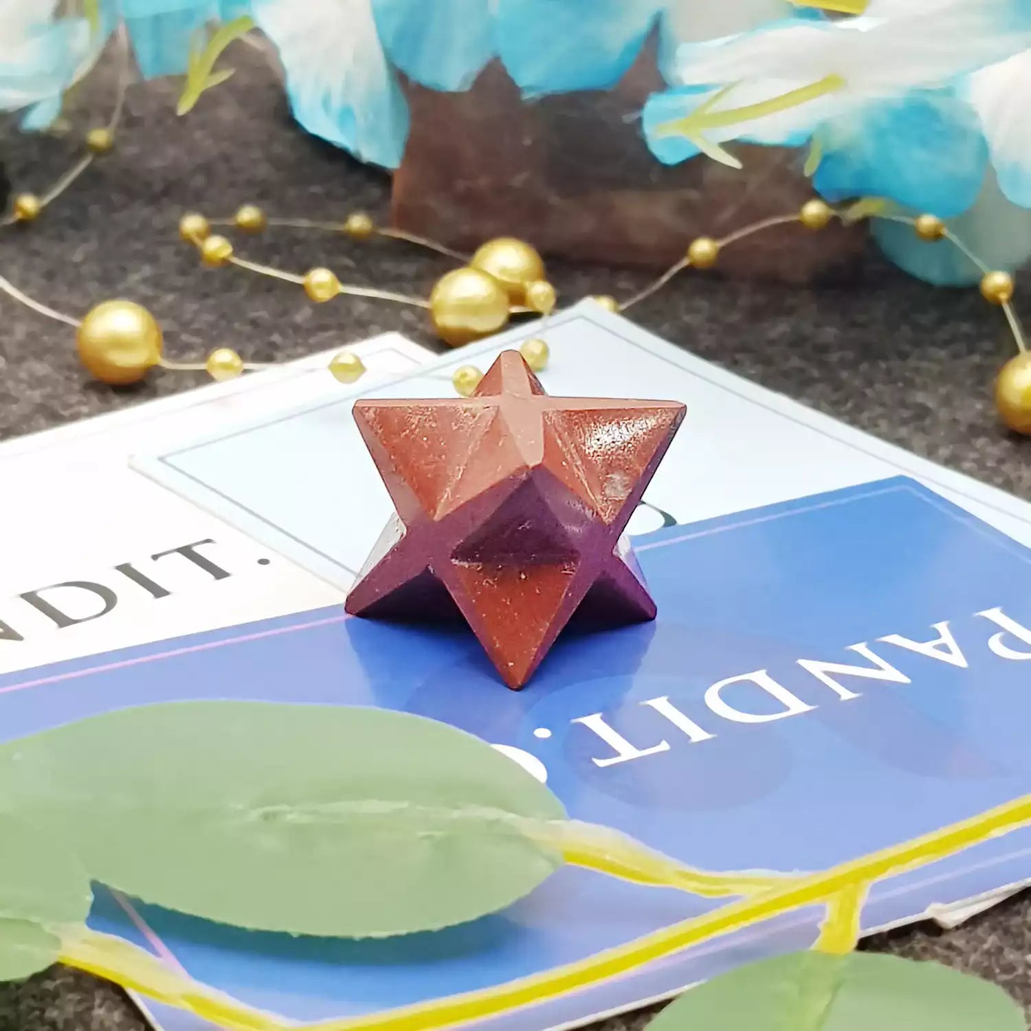 Red Jasper Merkaba Star - For Personal Strength & Protection
