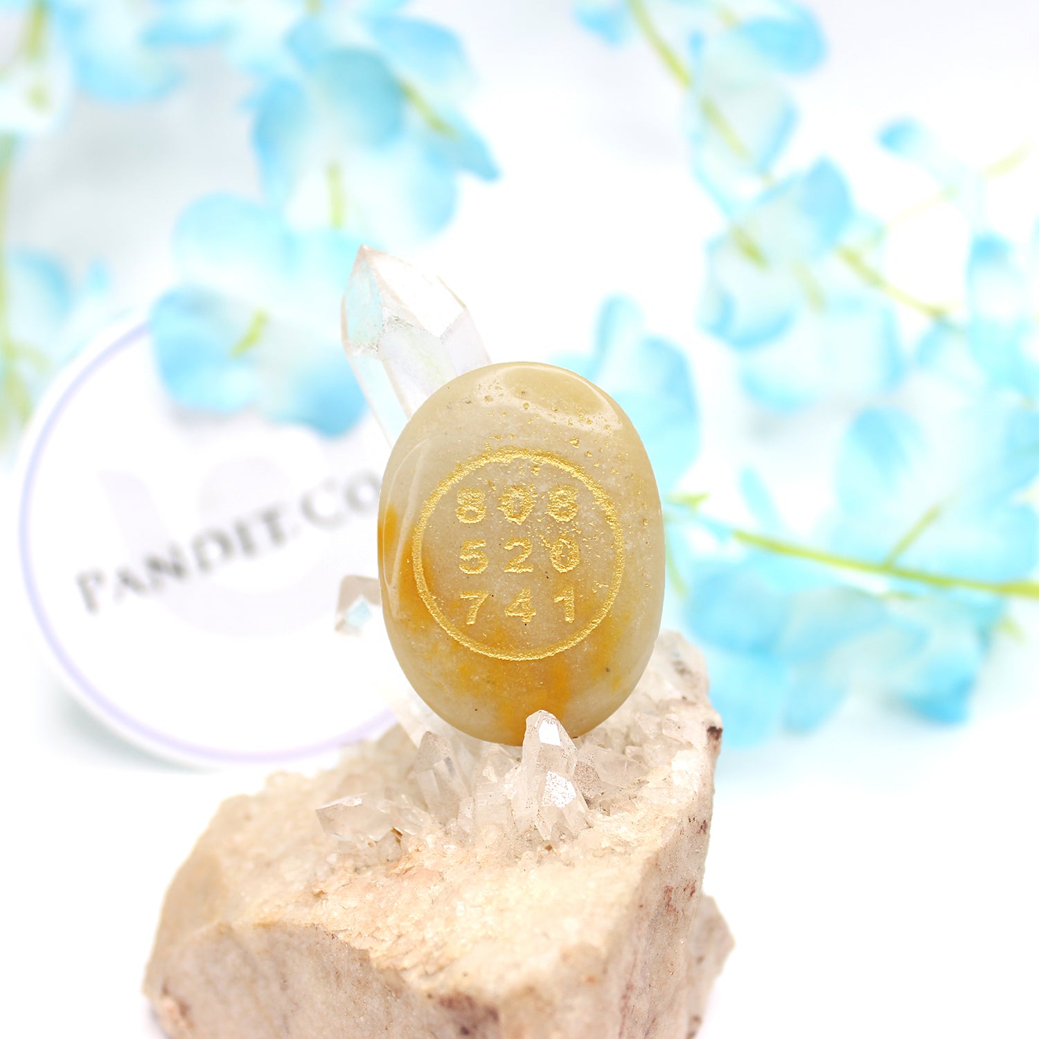 Yellow Aventurine Zibu Symbol Coin – Pandit.com
